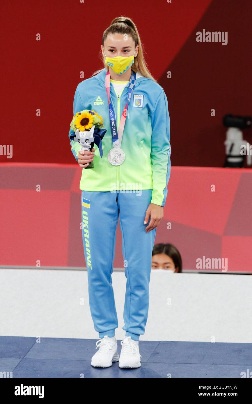 Tokyo, Japan. 5th Aug, 2021. Ukraine's ANZHELIKA TERLIUGA wins the ...