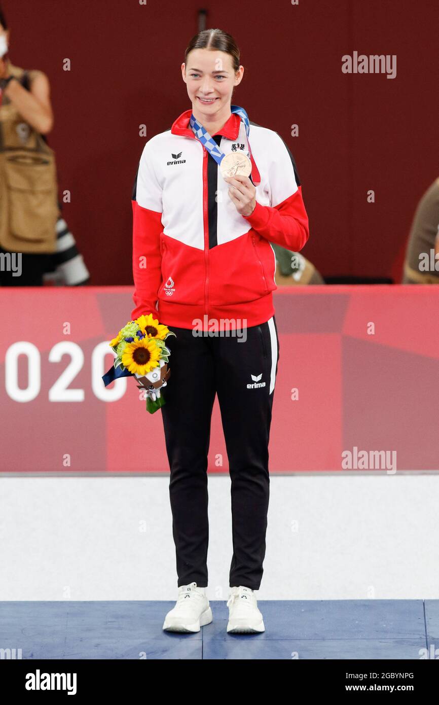 Tokyo, Japan. 5th Aug, 2021. Austria's BETTINA PLANK wins the bronze ...