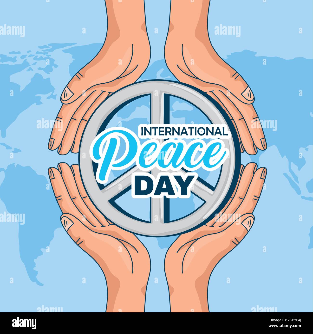 banner of international peace day Stock Vector Image & Art - Alamy