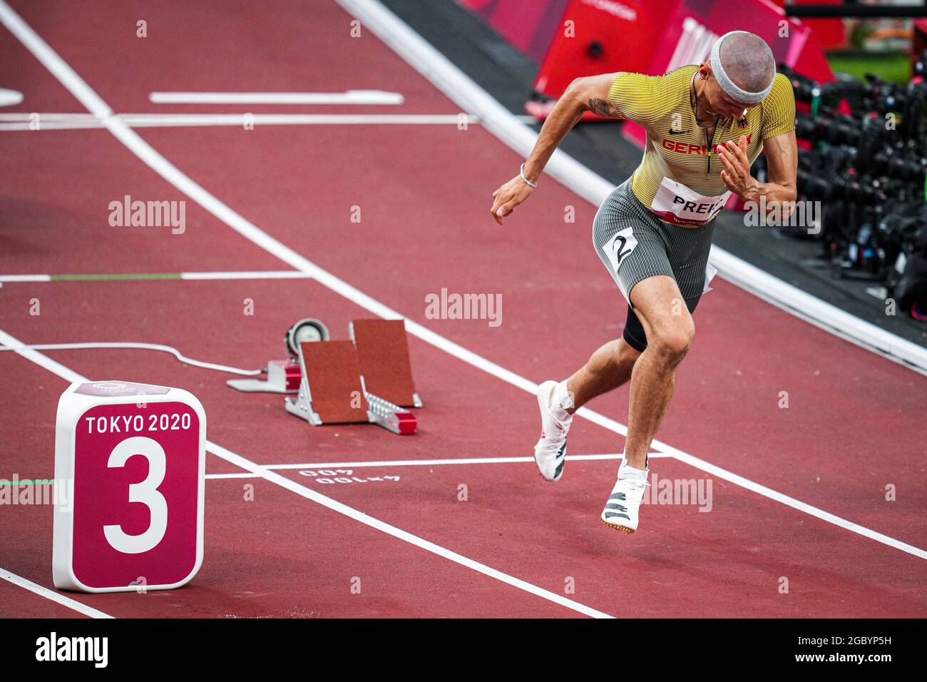 TOKYO, JAPAN - AUGUST 1: Constantin Preis of Germany competing on Men's ...