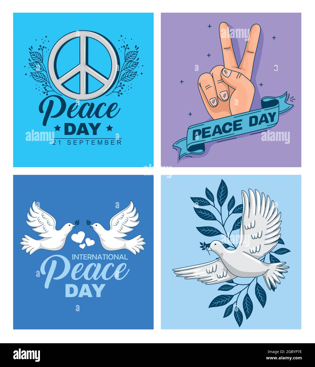banners of international peace day Stock Vector Image & Art - Alamy