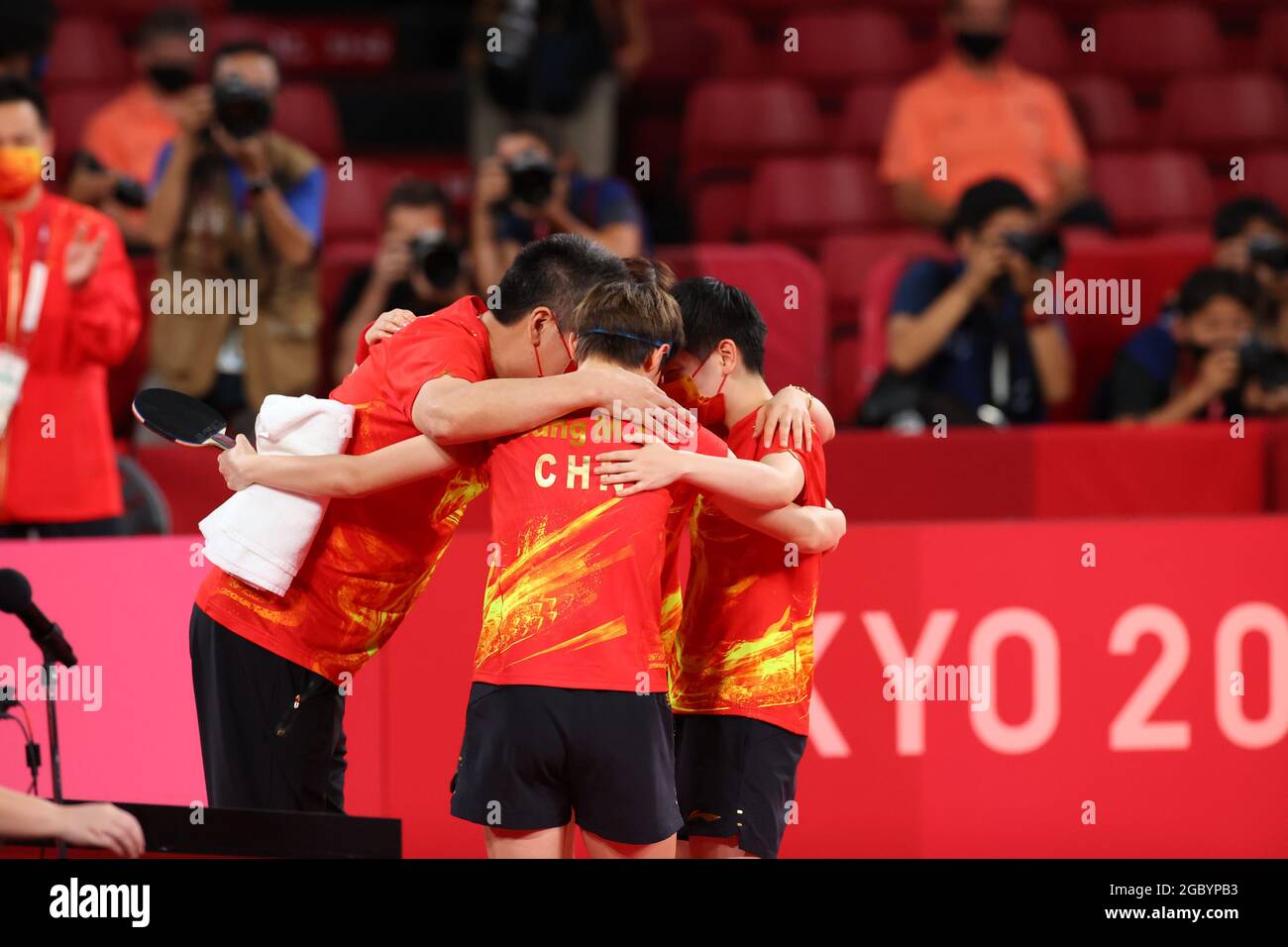 Tokyo, Japan. 5th Aug, 2021. China team (CHN) Table Tennis : Women's Team Final during the Tokyo ...