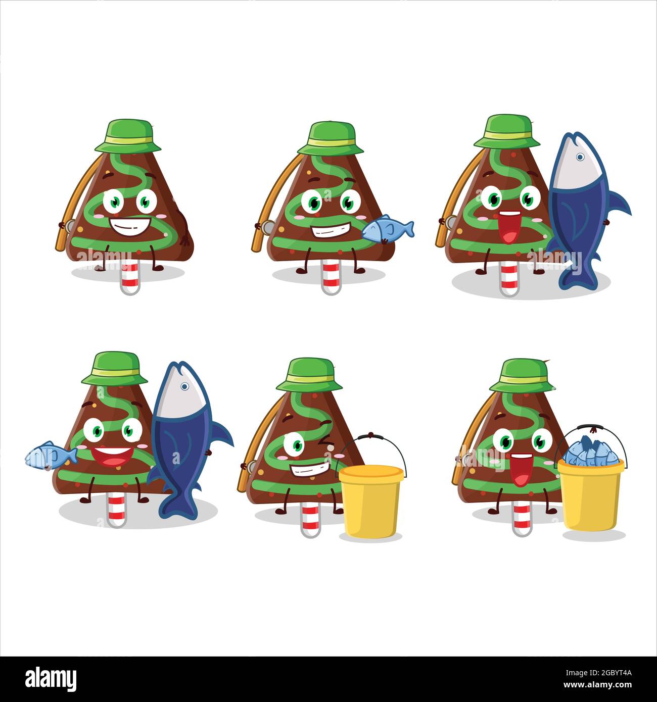 A fisherman candy chocolate christmas cartoon picture catch a big fish ...