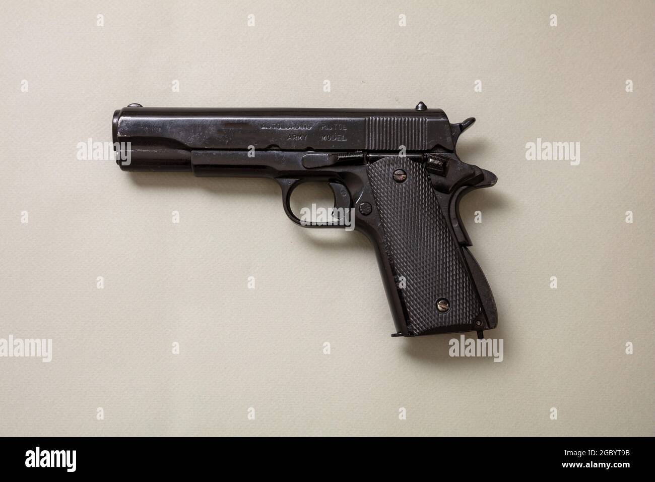 Gun pistol side view hi-res stock photography and images - Alamy