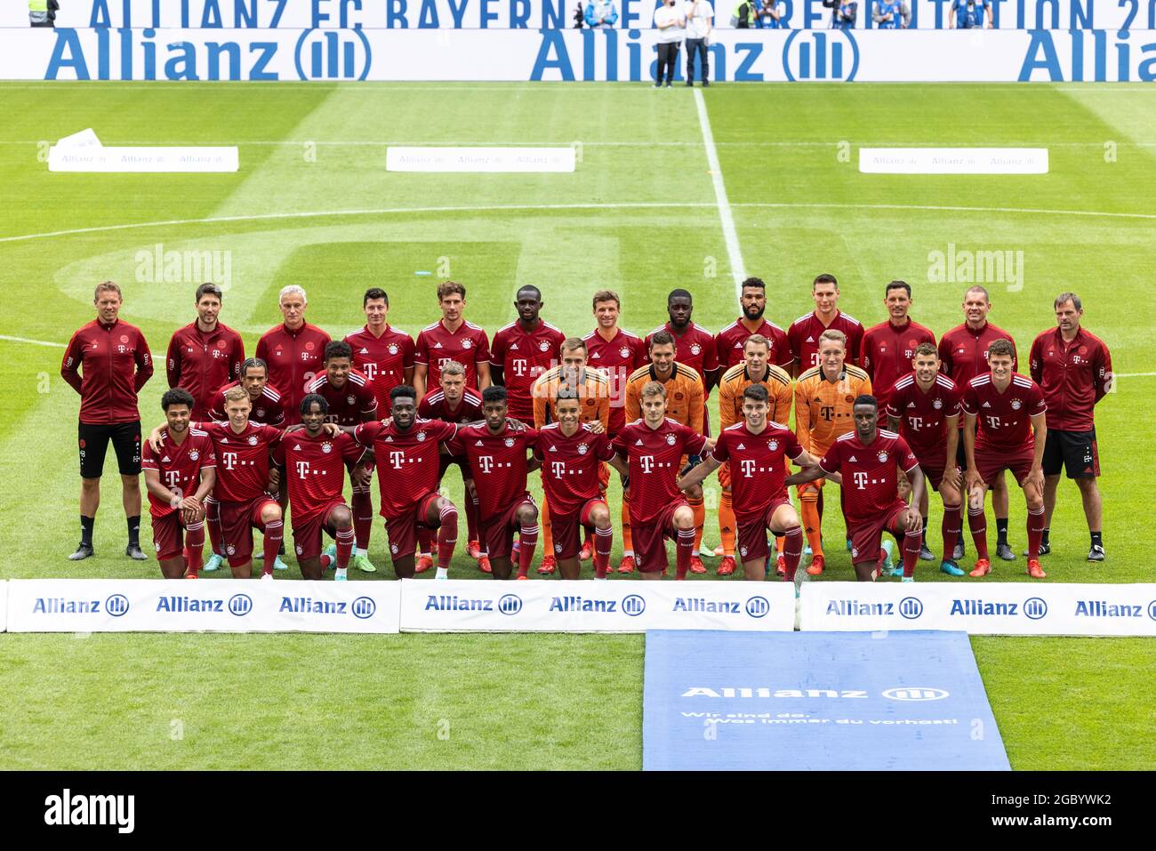 04 August 2021, Bavaria, Munich: Football: Bundesliga, team ...