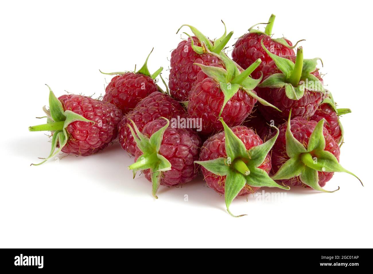 Close up red raspberry berries Cut Out Stock Images & Pictures - Alamy