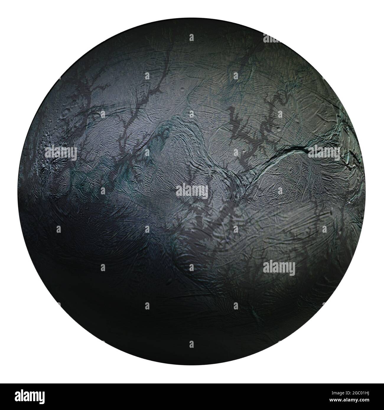 Dark exoplanet isolated on white background. Elements of this image are ...