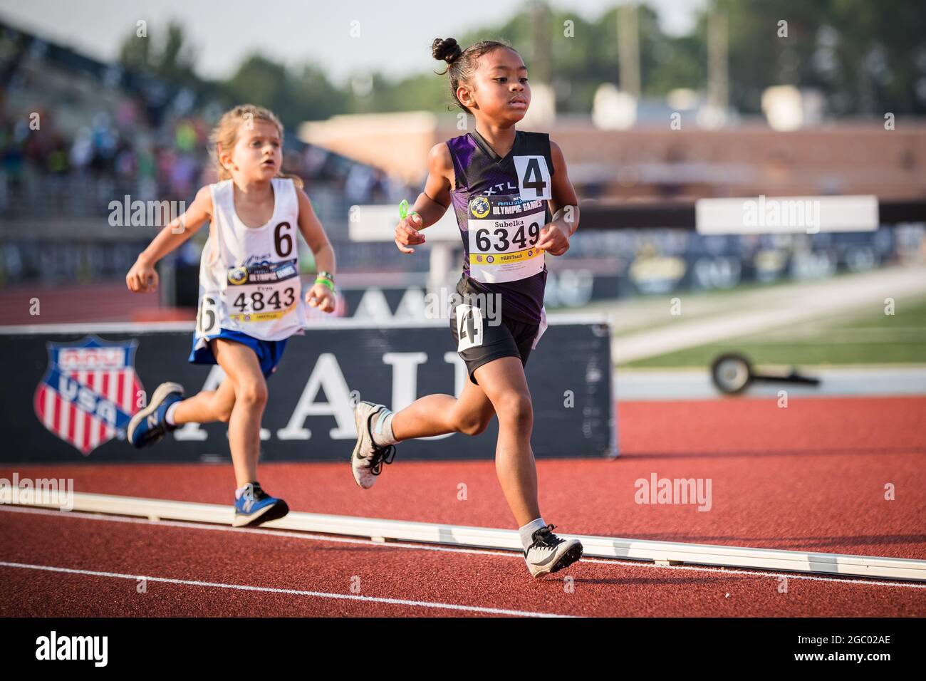 August 5, 2021: Kyra Subelka, right, pulls away from Isley Frye during ...