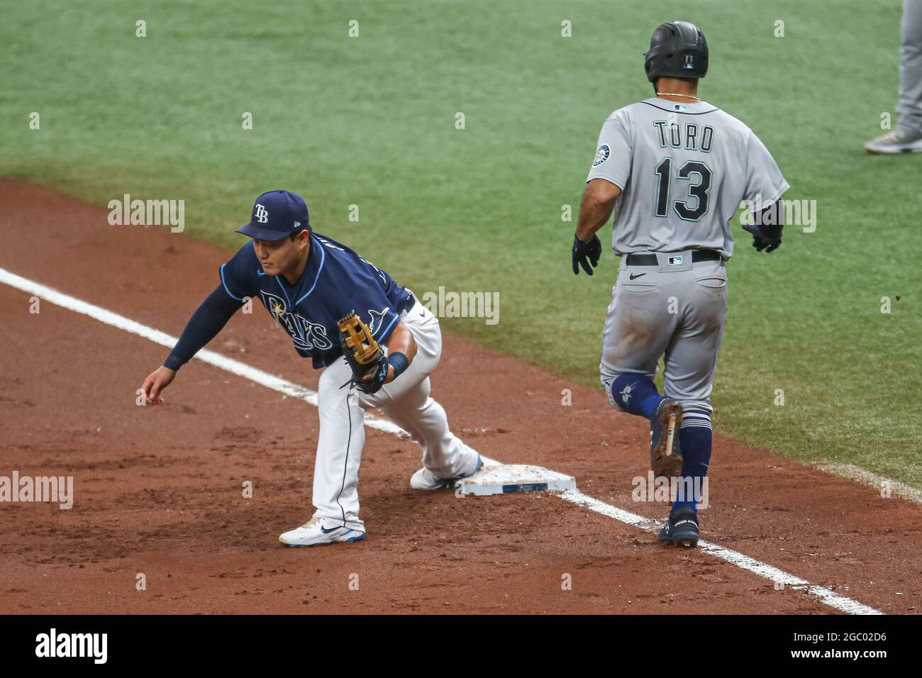 St. Petersburg, FL. USA; Tampa Bay Rays first baseman Ji-Man Choi (26 ...