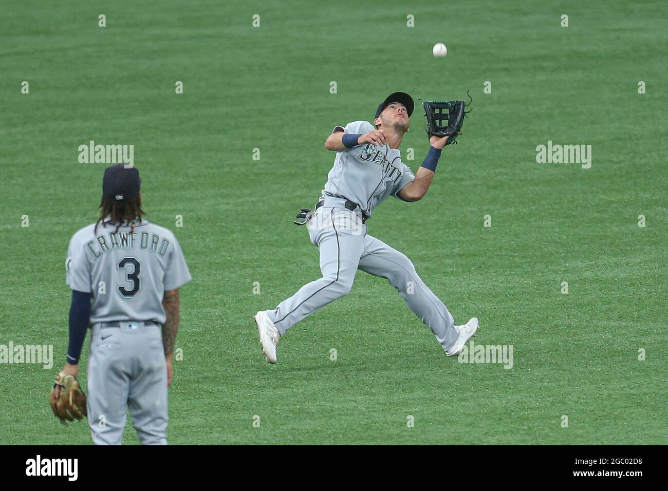 St. Petersburg, FL. USA; Seattle Mariners shortstop Dylan Moore (25 ...