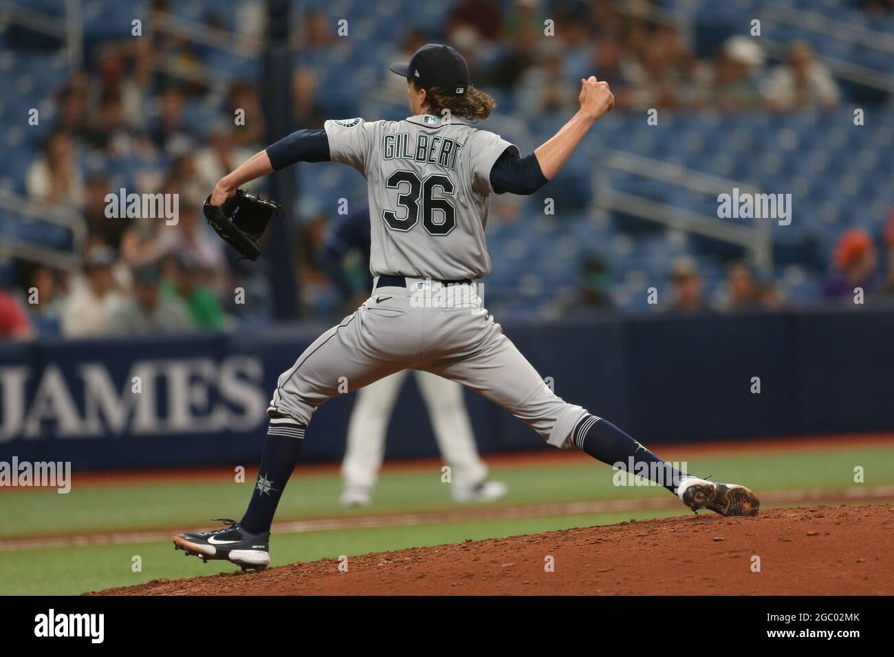 St. Petersburg, FL. USA; Seattle Mariners starting pitcher Logan ...