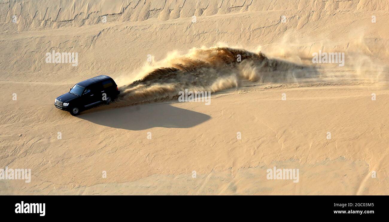 Desert safari at sealine beach mesaieed - QATAR Stock Photo - Alamy