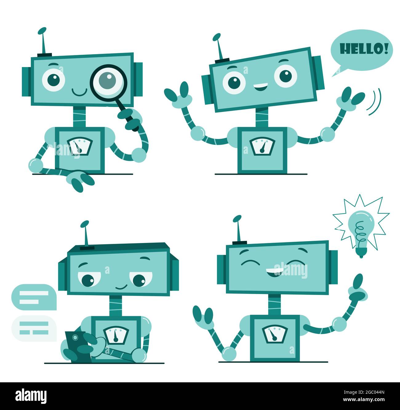 Social robots Stock Vector Images - Alamy
