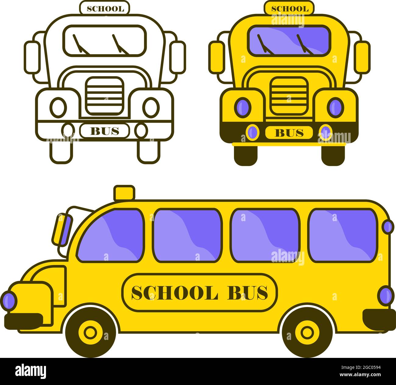 School Transport Clipart