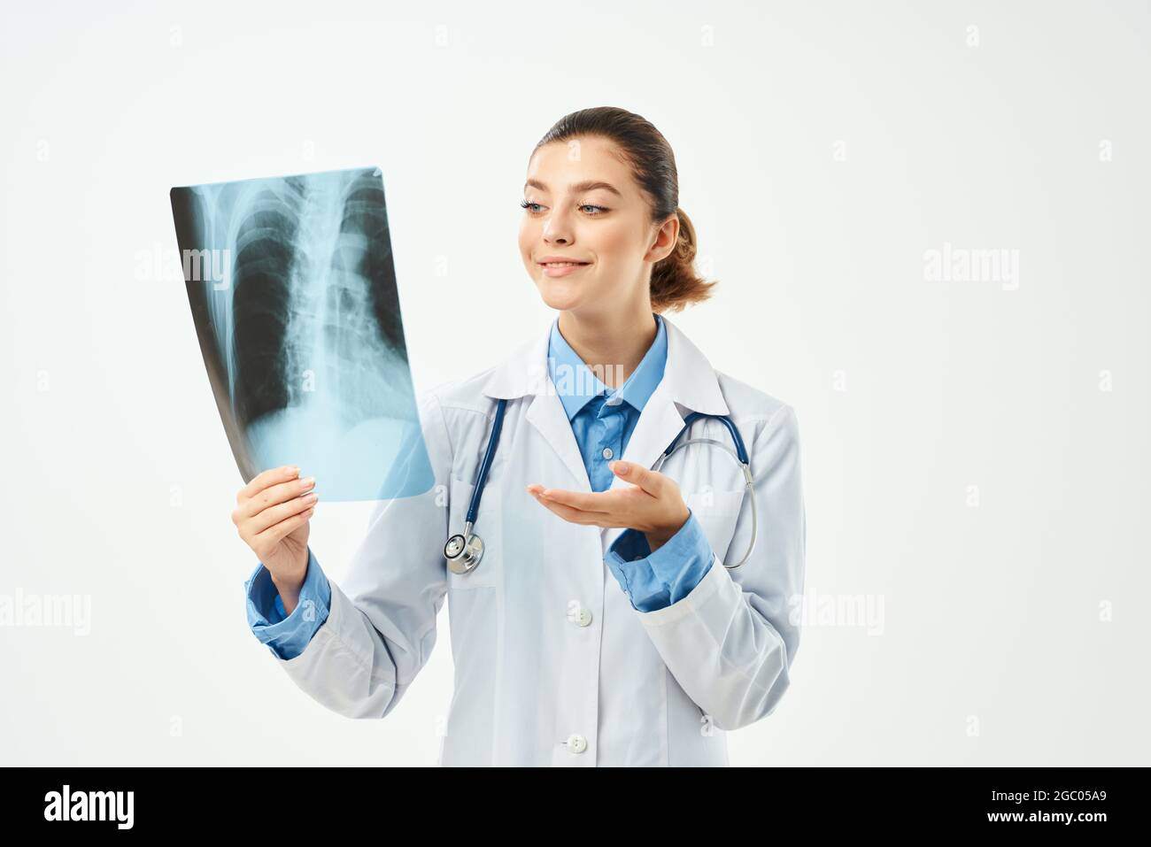 woman radiologist from examination x-ray emotion Stock Photo - Alamy
