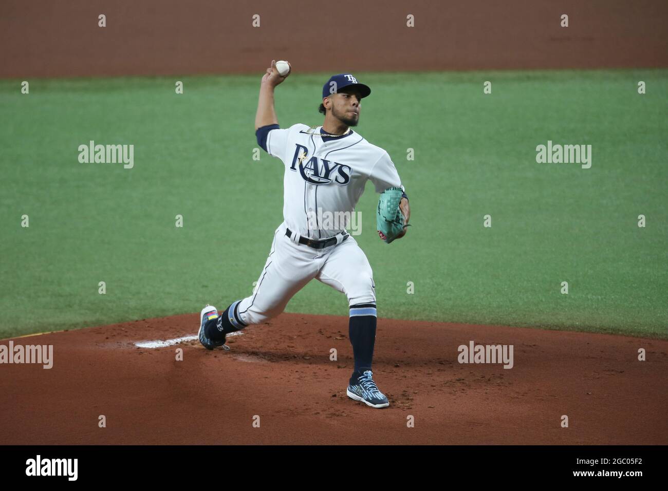 St. Petersburg, FL. USA; Tampa Bay Rays relief pitcher Luis Patino (61 ...