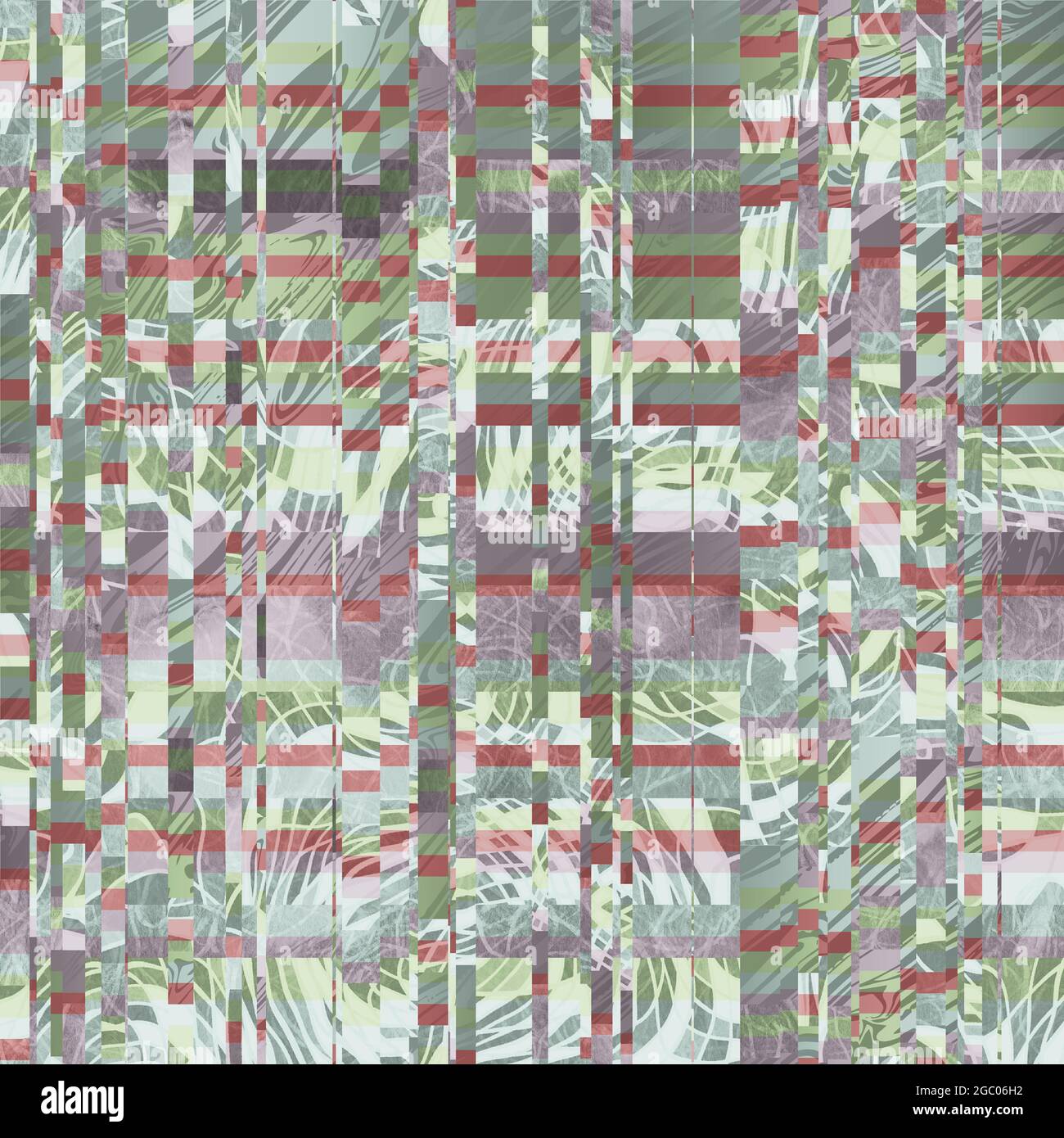 Seamless funky graphic pattern motif of chaotic and psychedelic noise ...