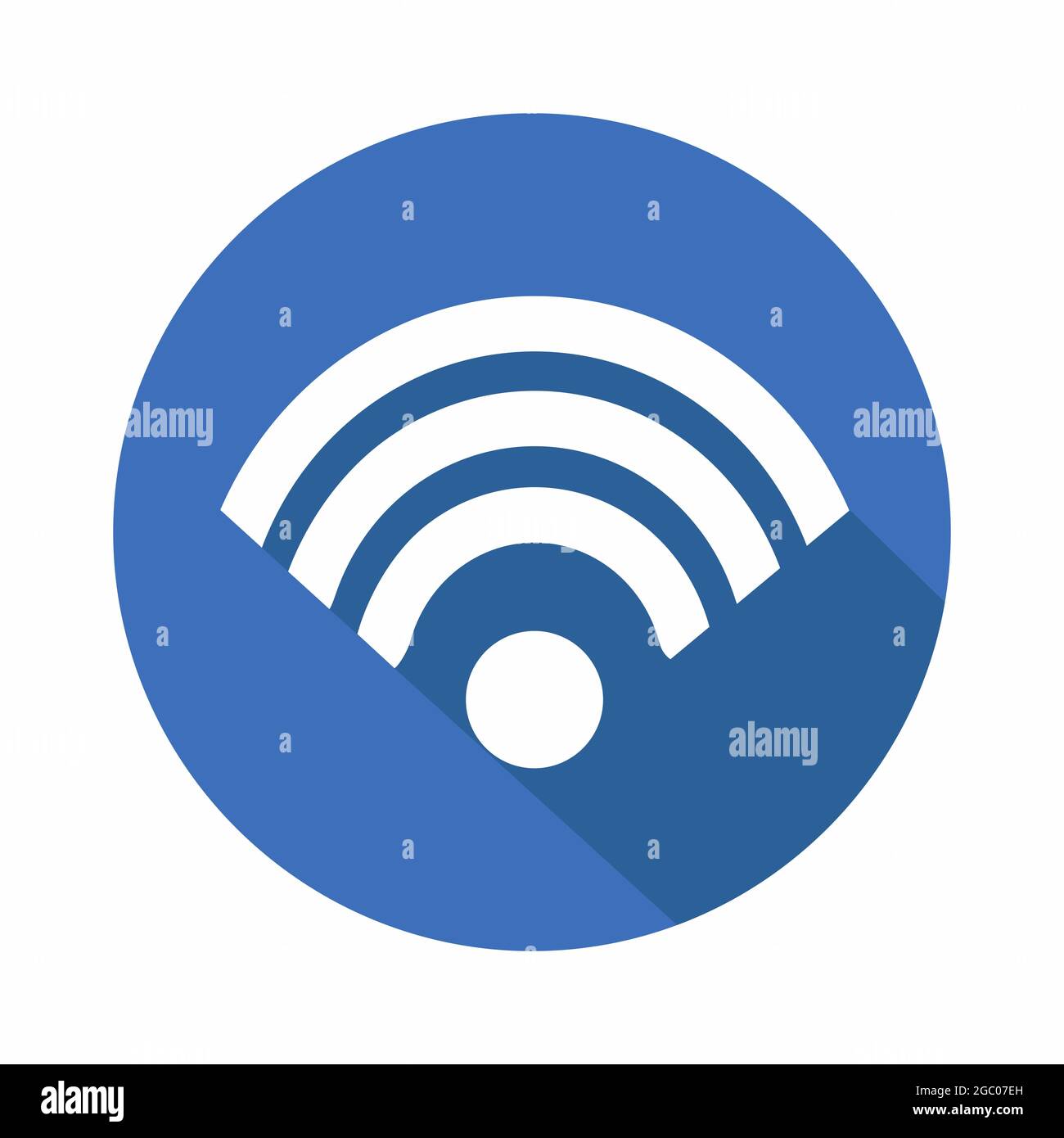 Vector Graphic of WiFi Connection - Flat Style - simple illustration ...