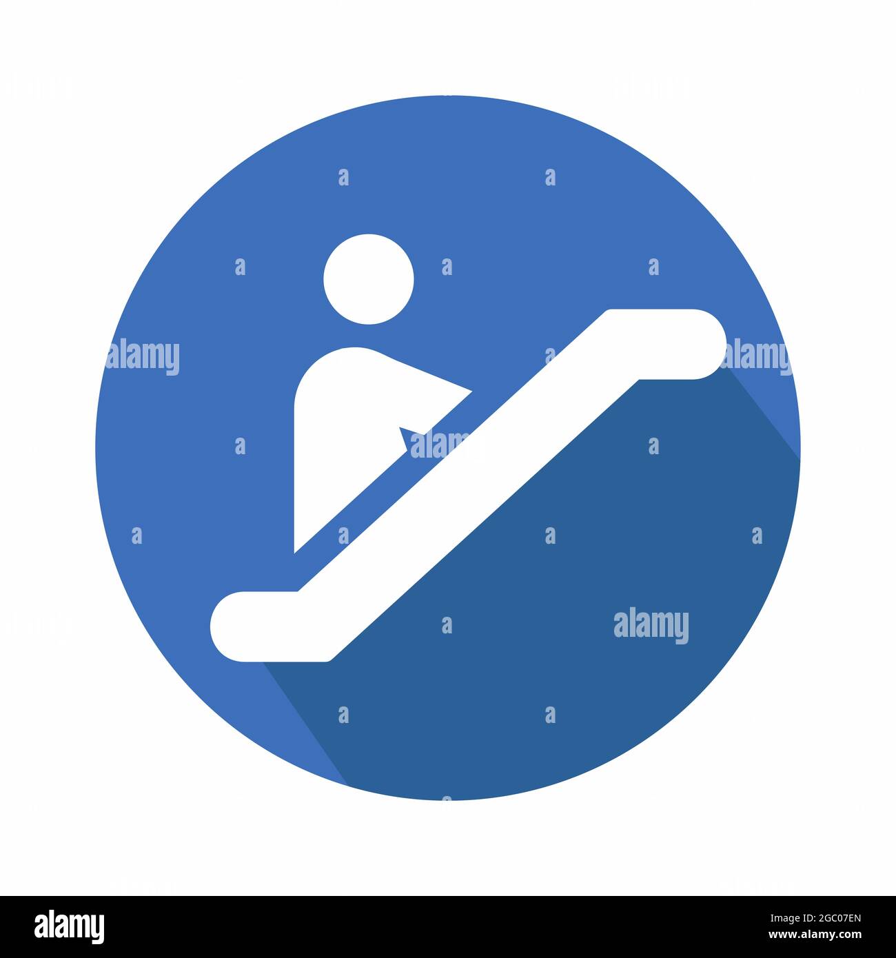 Vector Graphic of Escalator - Flat Style - simple illustration ...