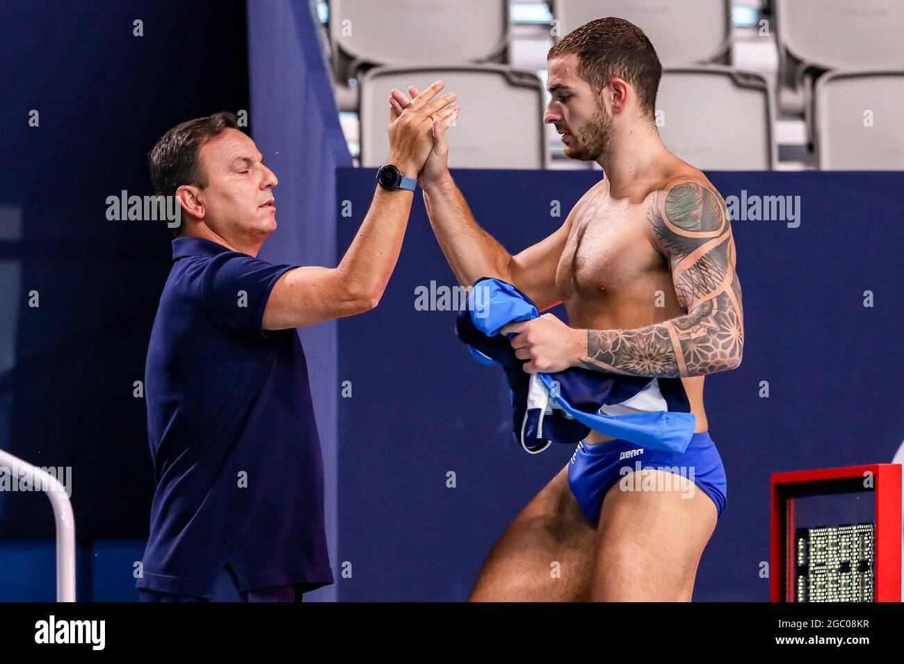 TOKYO, JAPAN - AUGUST 6: head coach Theodoros Vlachos of Greece ...