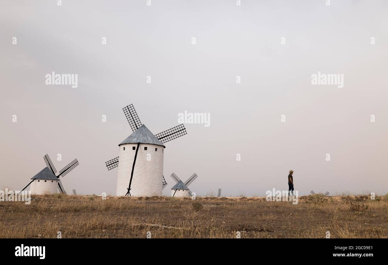 Person standing in wind farm hi-res stock photography and images - Alamy