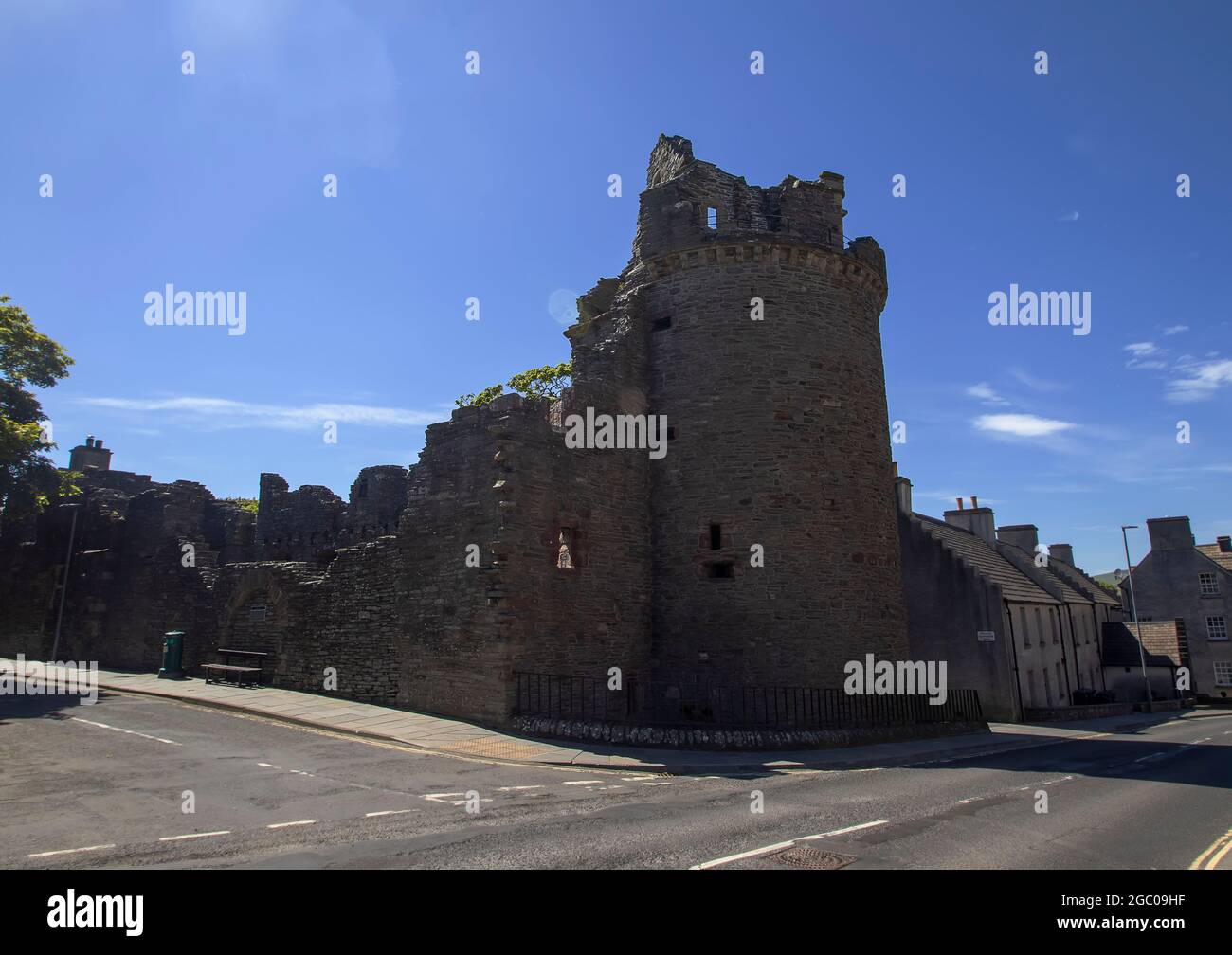 The remains of the ancient Bishop’s and Earl's Palaces in Kirkwall ...