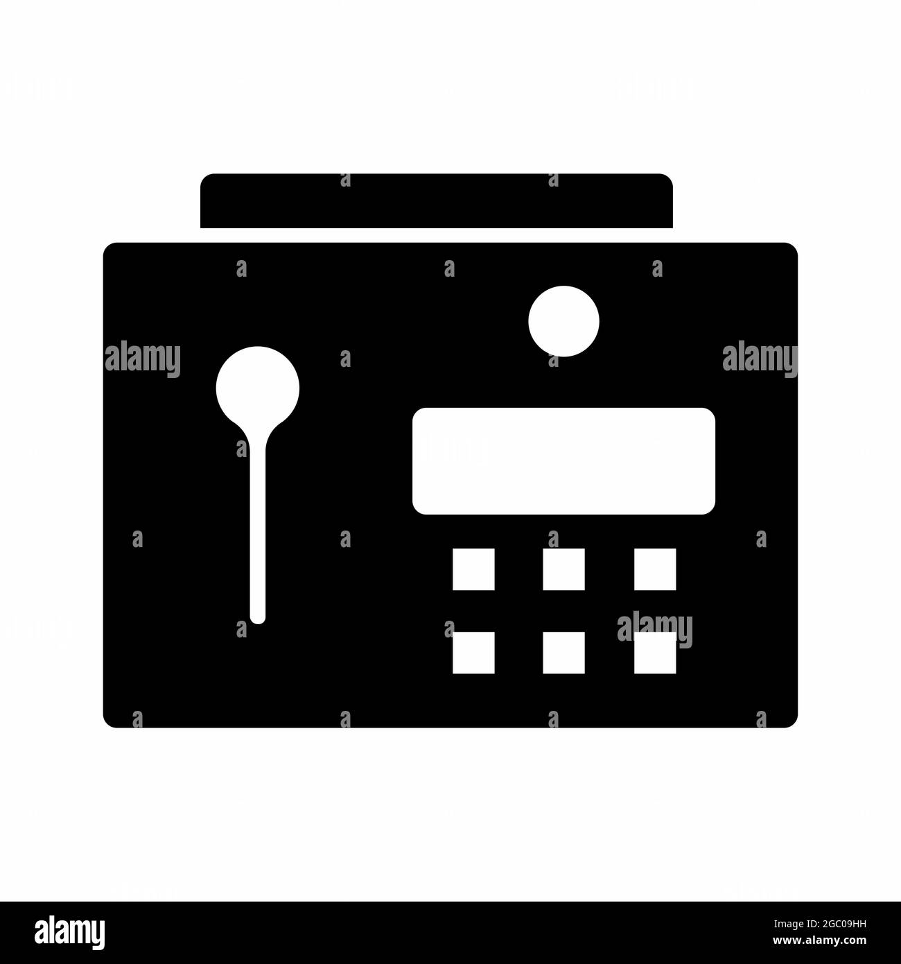 Vector Graphic of Door Security Lock - Black Style - simple ...