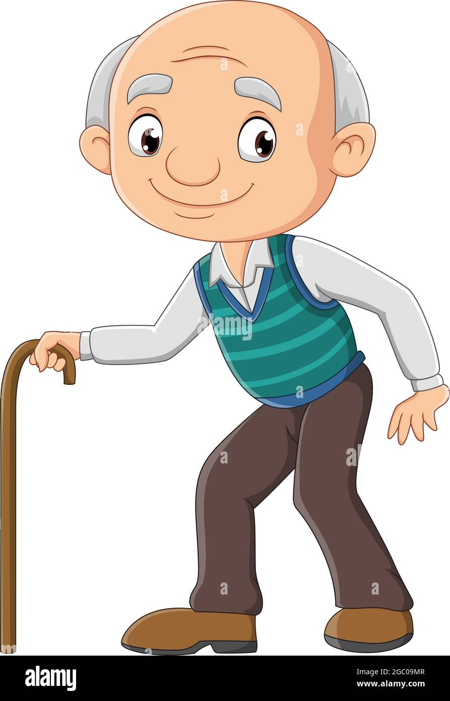 Elderly funny retired man Stock Vector Images - Alamy