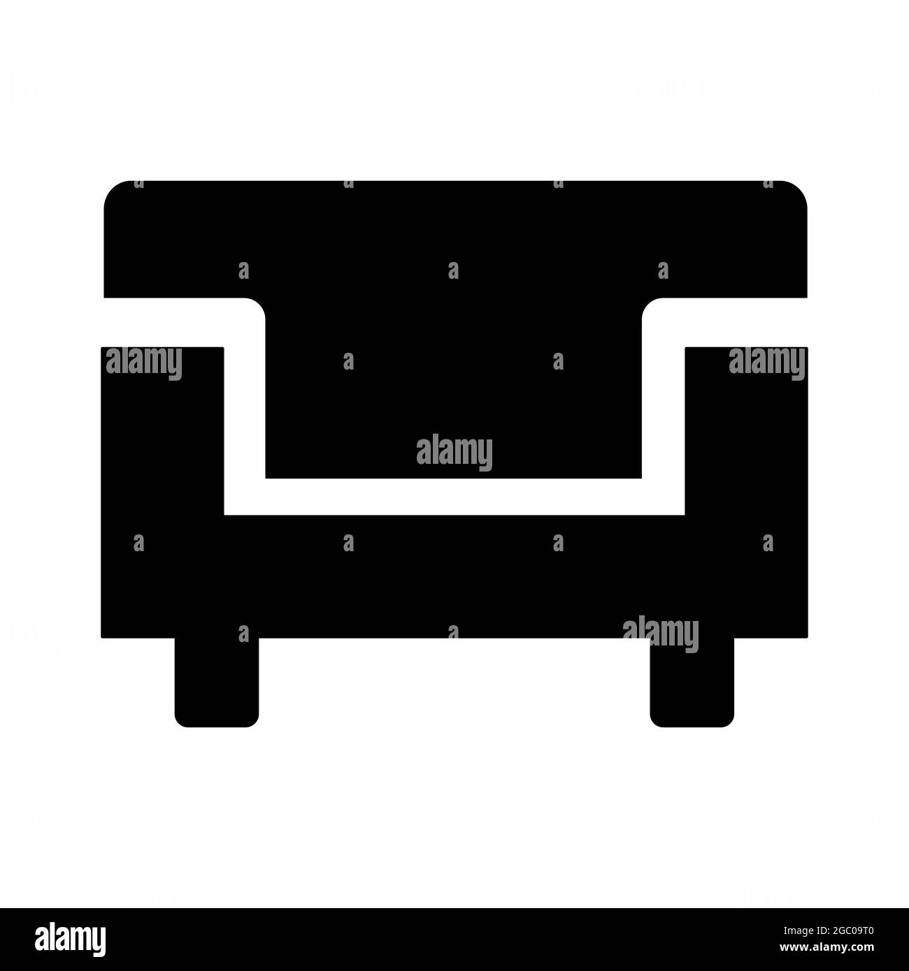 Vector Graphic of Seats - Black Style - simple illustration. Editable ...