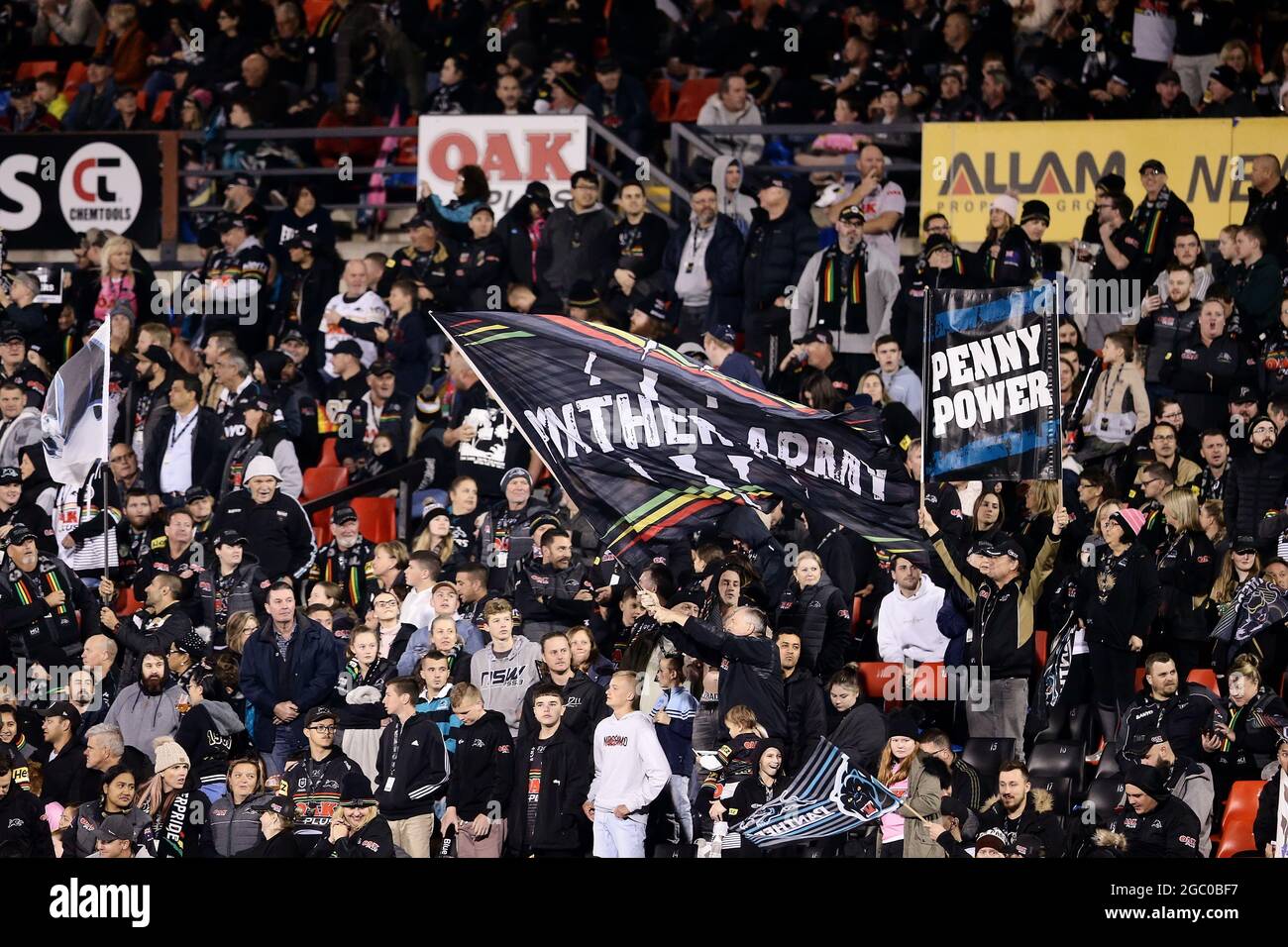 SYDNEY, AUSTRALIA - APRIL 22: Panthers fans during the round seven NRL ...