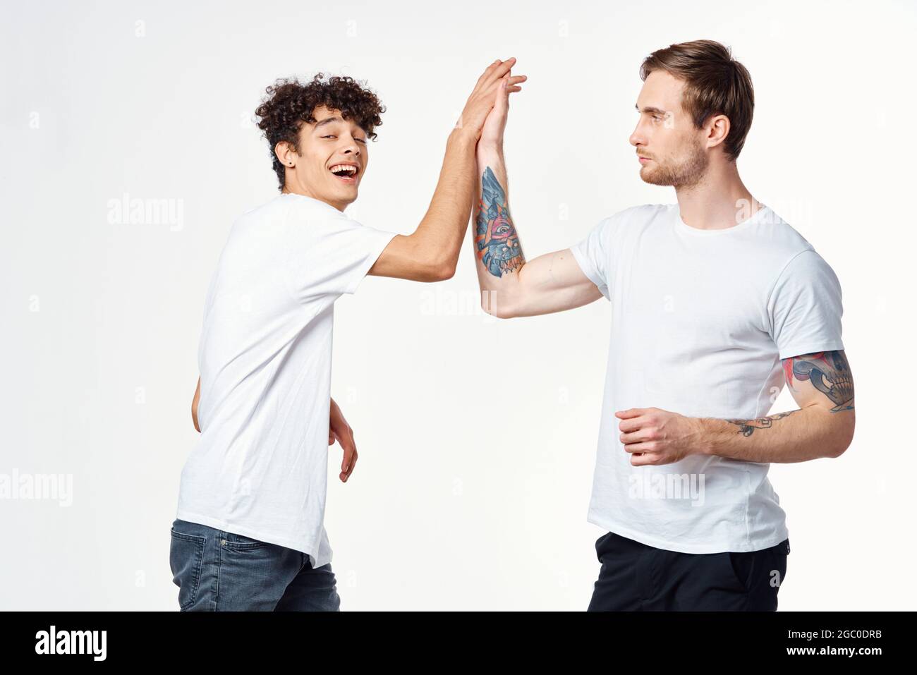 Two guys talking other hi-res stock photography and images - Alamy