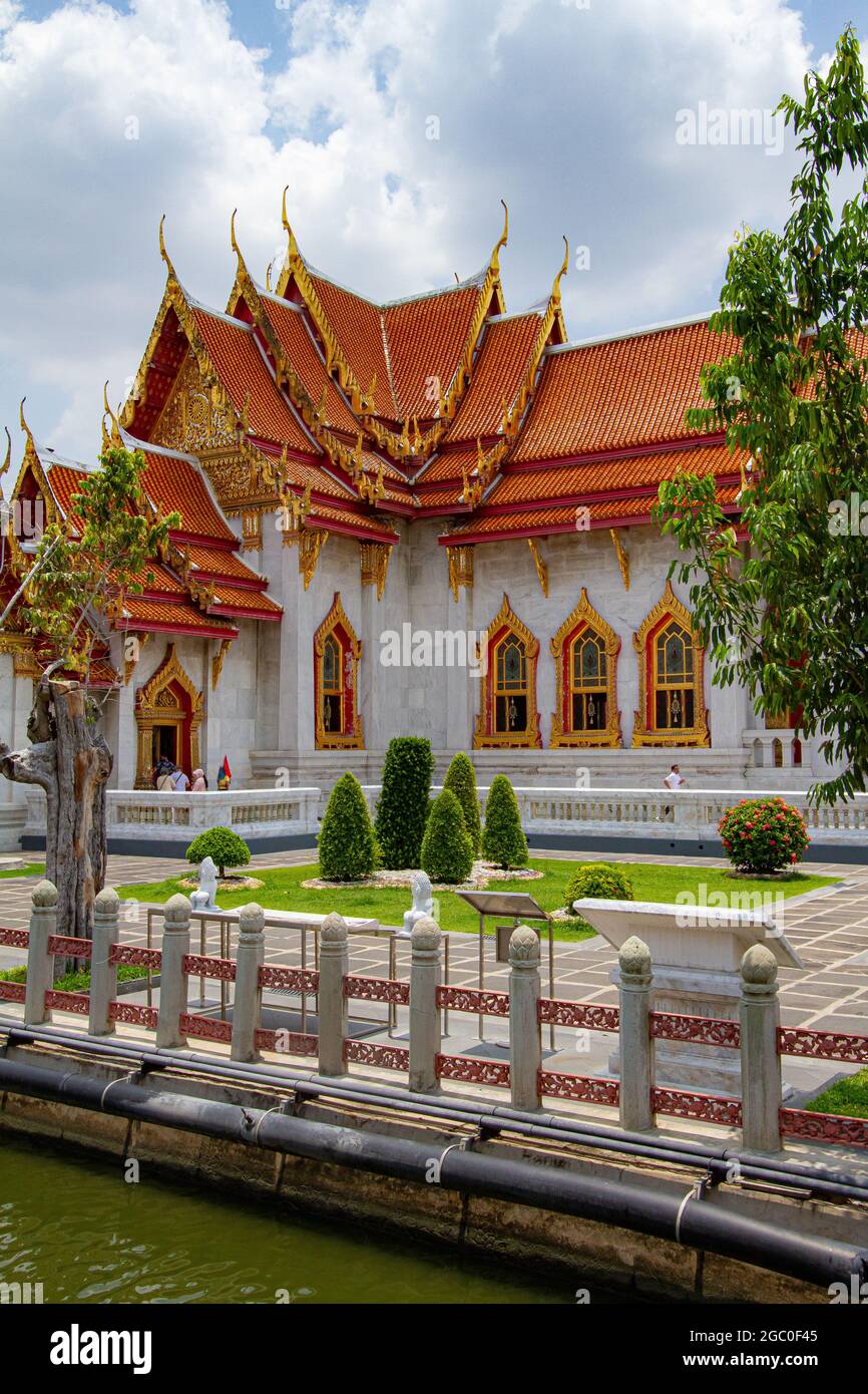 Wat Benchamabophit or Marble Temple in Bangkok, Thailand Stock Photo ...