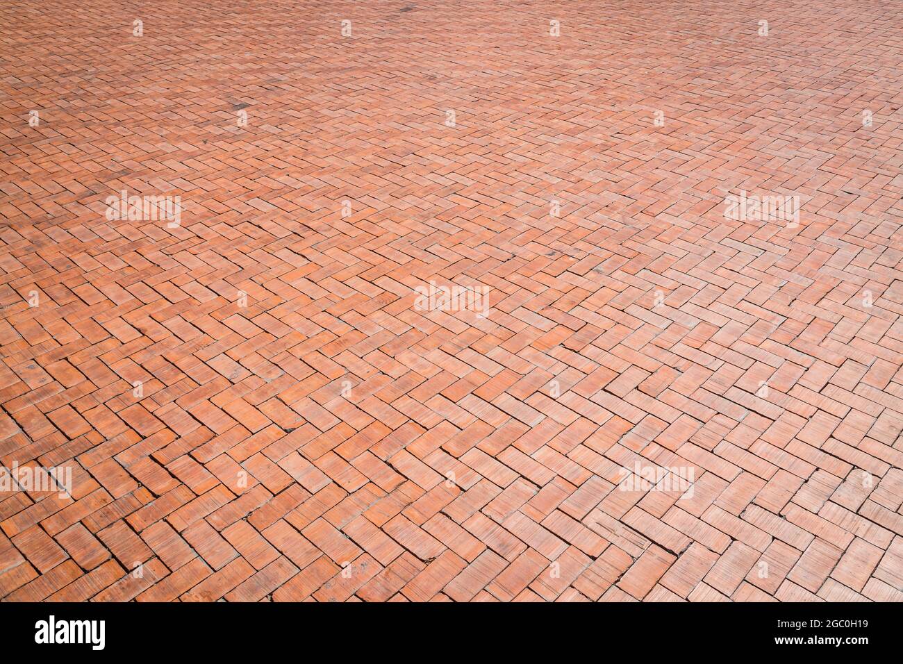 Red brick floor texture background Stock Photo - Alamy