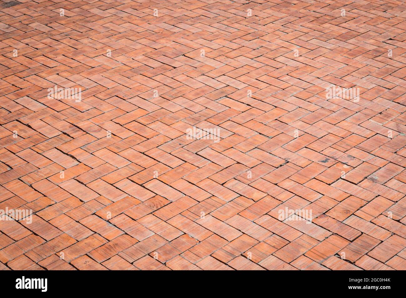 Red brick floor texture background Stock Photo - Alamy