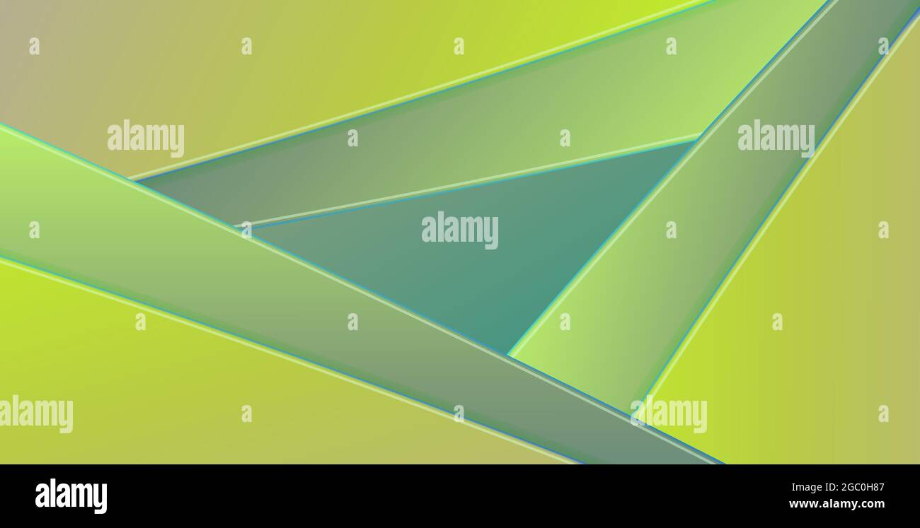 Abstract Green Background With Layers Forming Triangle Dynamic