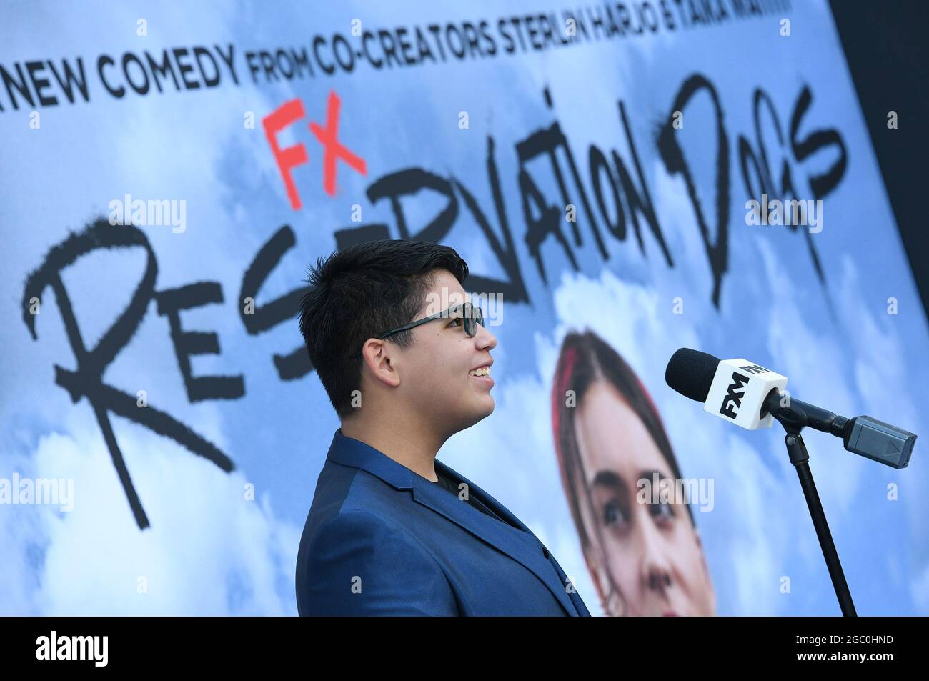 Lane Factor arrives at FX’s RESERVATION DOGS Series Premiere held at ...