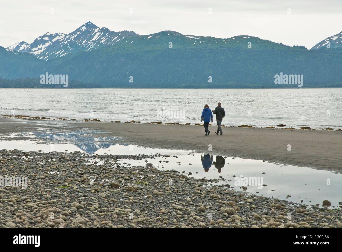 Homer spit beach Stock Photo - Alamy