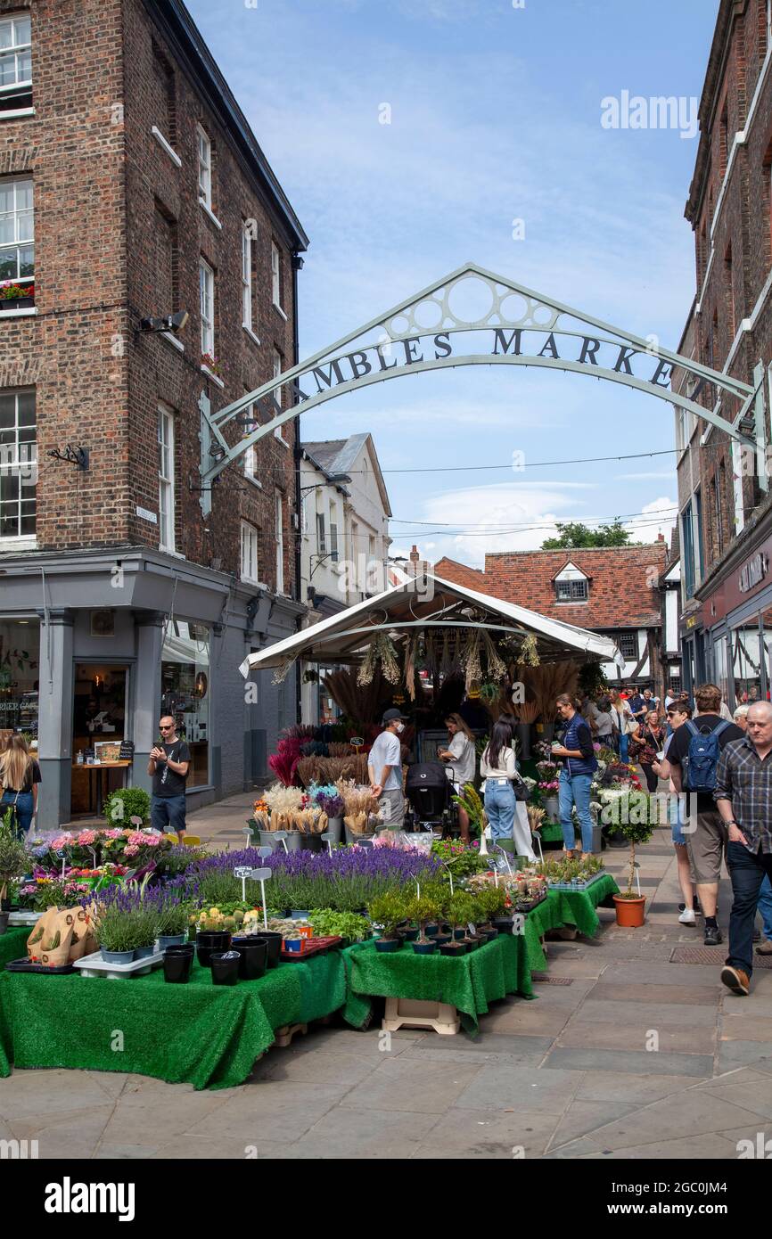 Shambles market york england uk hi-res stock photography and images - Alamy