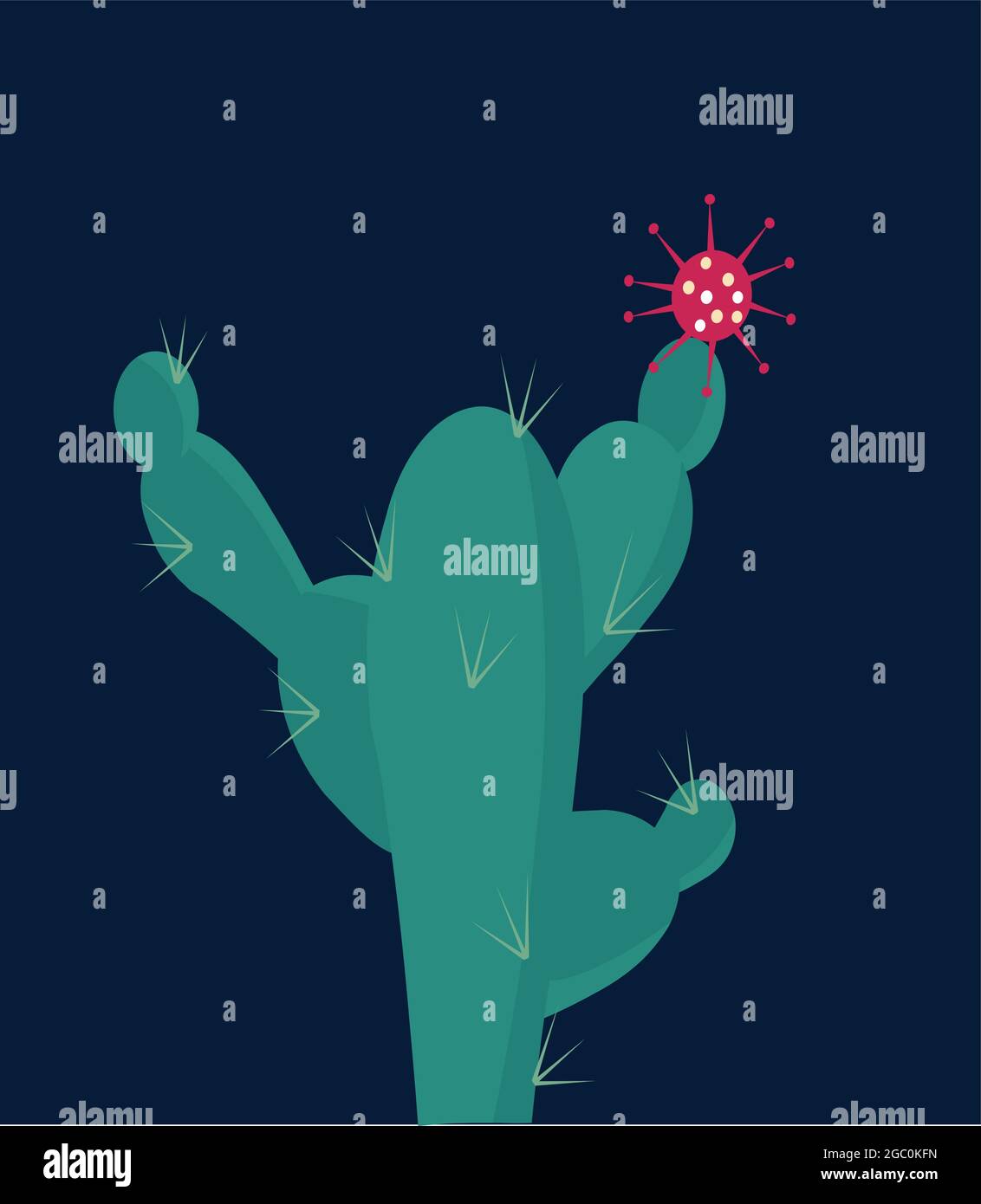 Cactus disease Stock Vector Images - Alamy