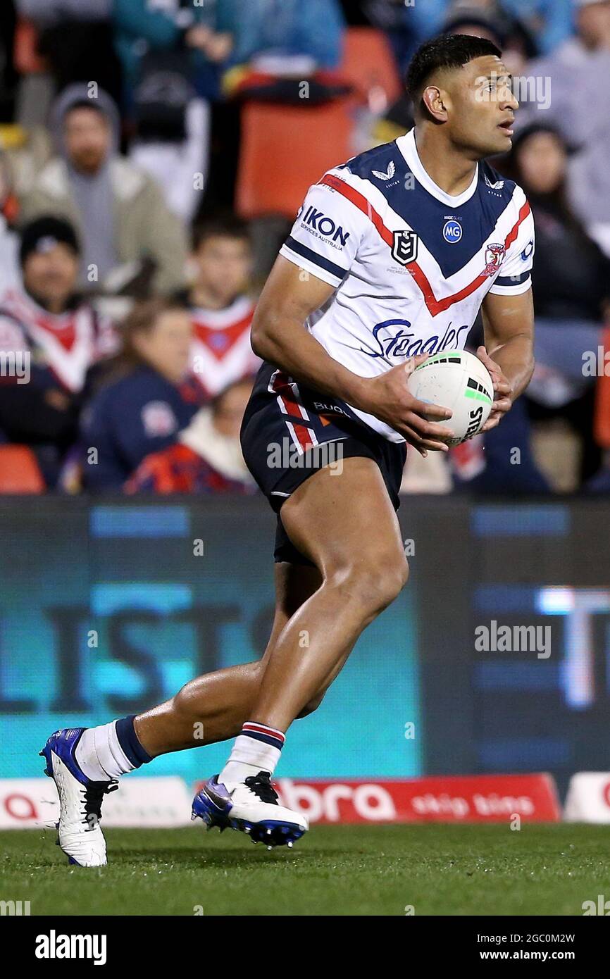 SYDNEY, AUSTRALIA - JUNE 18: Daniel Tupou of the Roosters running the ...