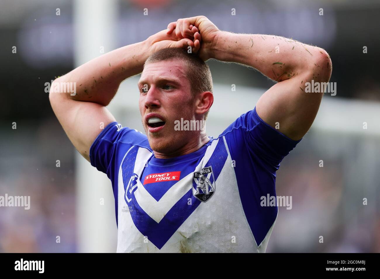 SYDNEY, AUSTRALIA - JUNE 20: Jack Hetherington of the Bulldogs takes a ...