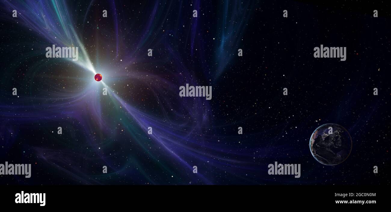 Planet Earth under the Butterfly cluster in constellation of Scorpius ...