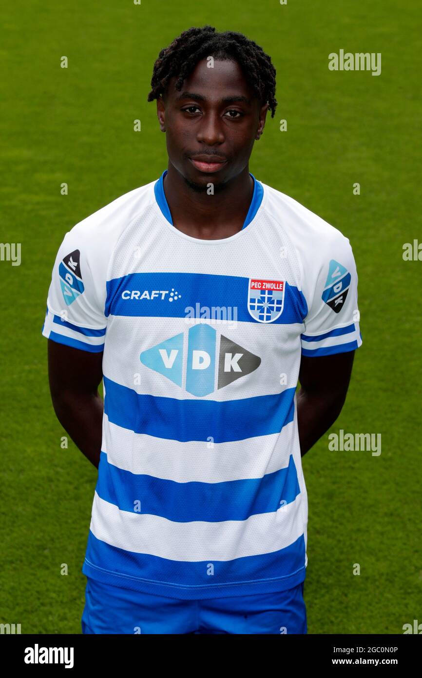 ZWOLLE, NETHERLANDS - JULY 30: Chardi Landu of PEC Zwolle during a ...