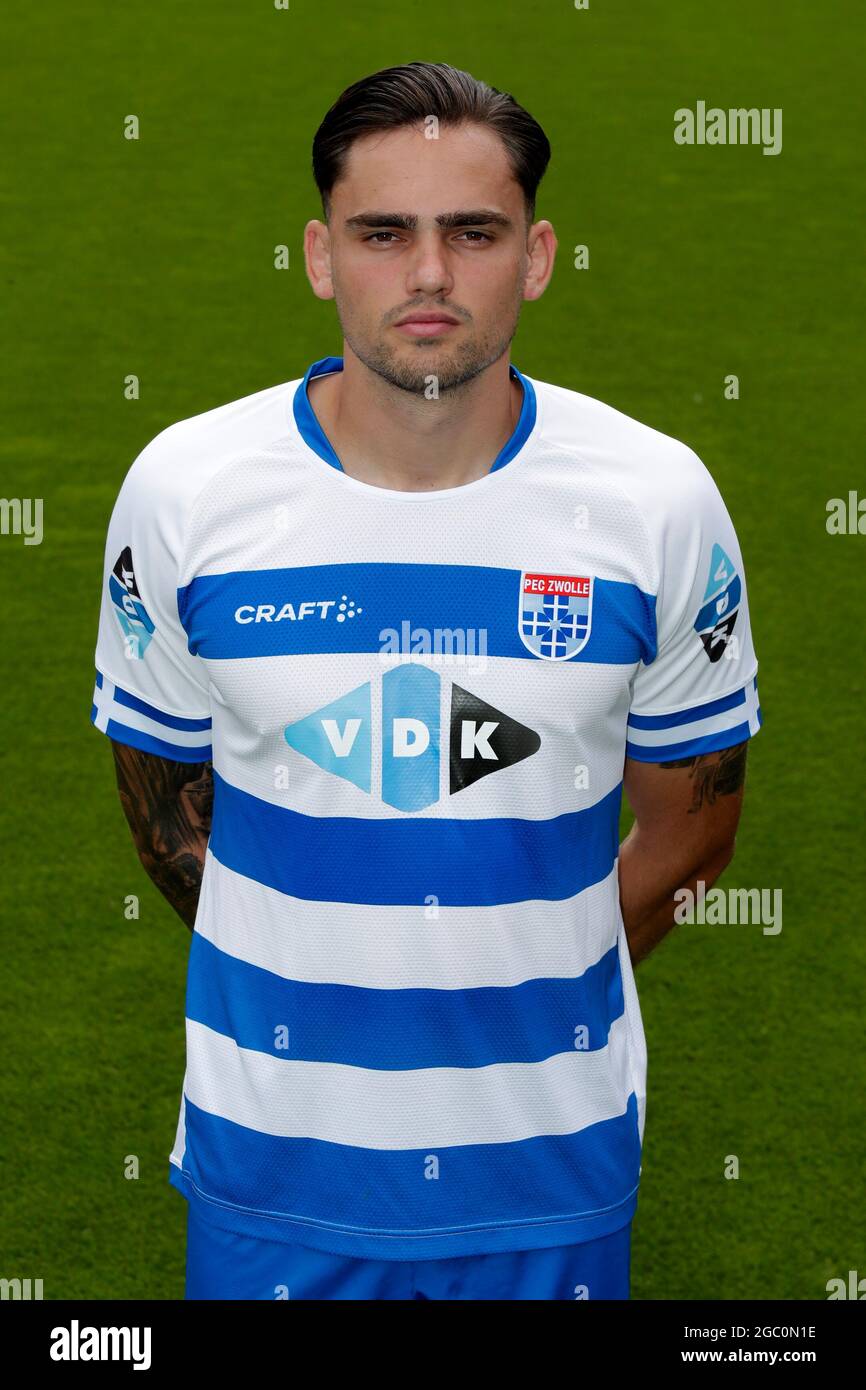 ZWOLLE, NETHERLANDS - JULY 30: Sam Kersten of PEC Zwolle during a ...