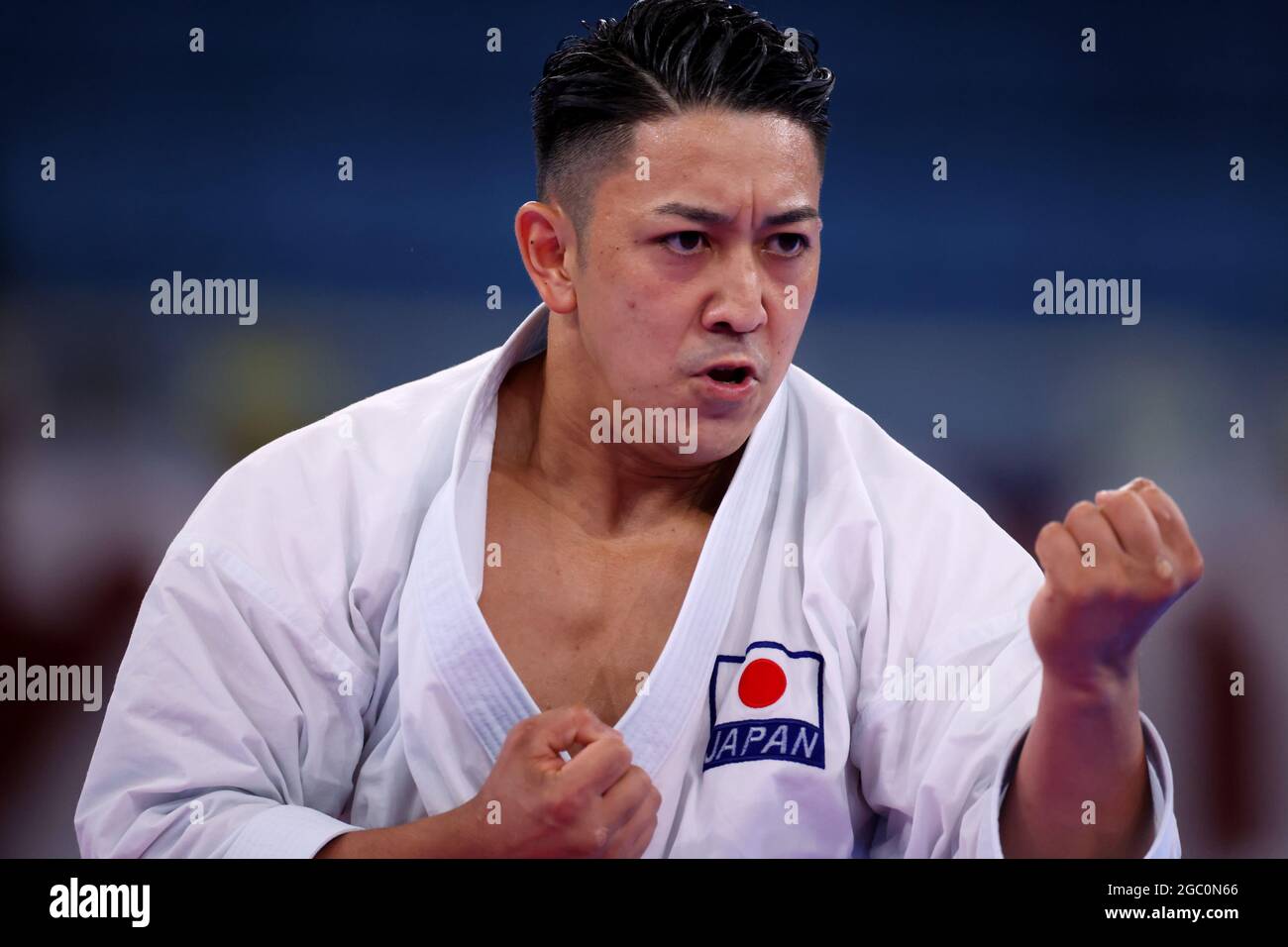 Tokyo, Japan. 6th Aug, 2021. Ryo Kiyuna (JPN) Karate : Men's Kata Elimination Round during the ...