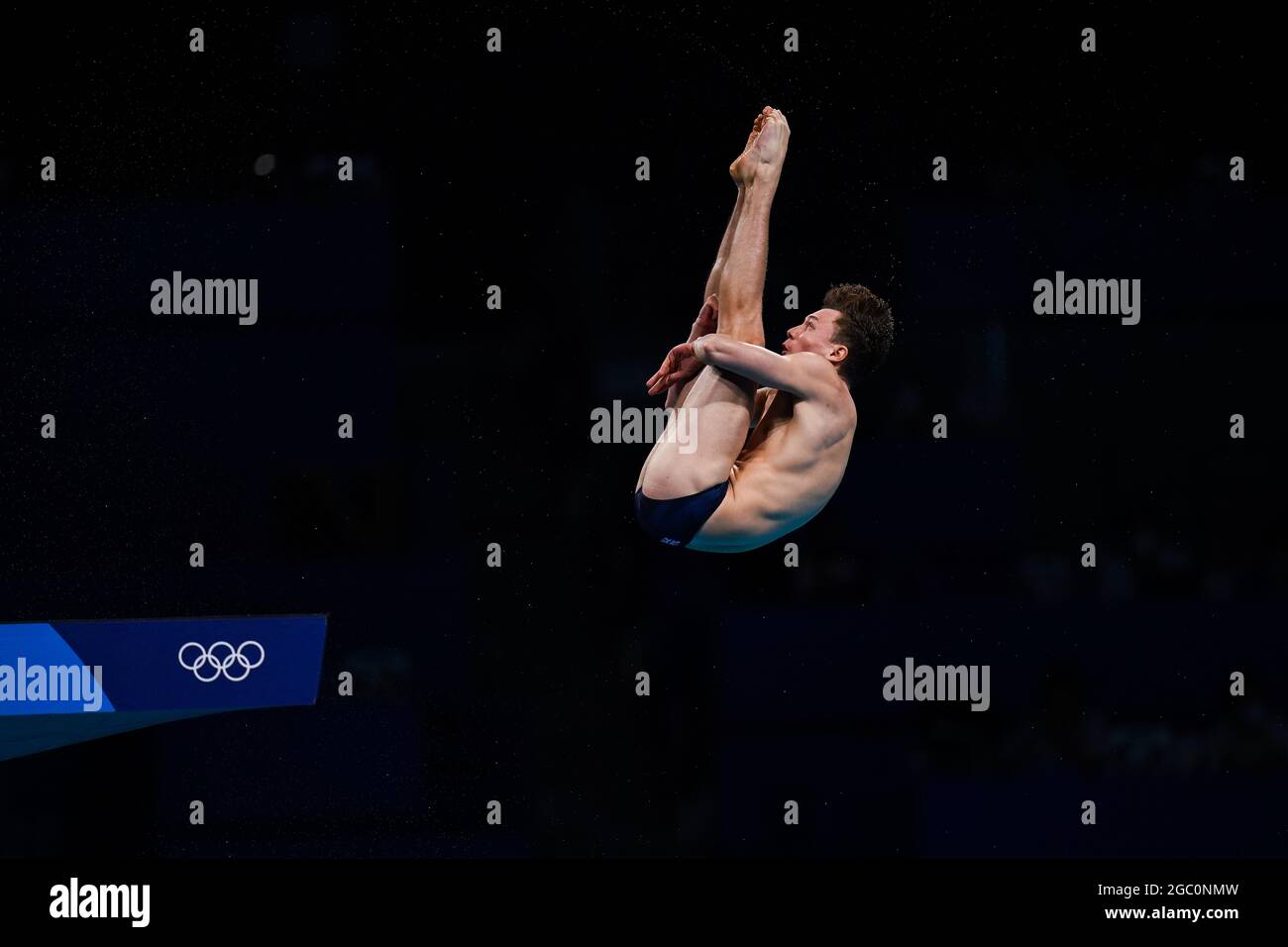 Noah Williams of Great Britain during the Men's 10m Platform ...