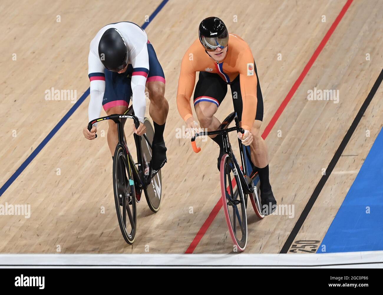 Izu, Japan. 06th Aug, 2021. Cycling/Track: Sprint, Men, Semifinals at ...