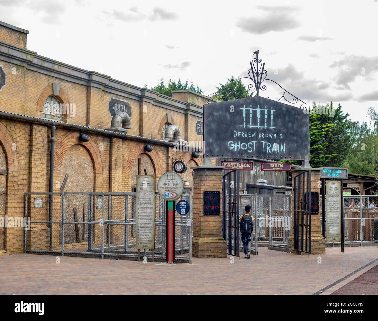 Derren Browns Ghost Train Thorpe Park Theme Park Stock Photo - Alamy