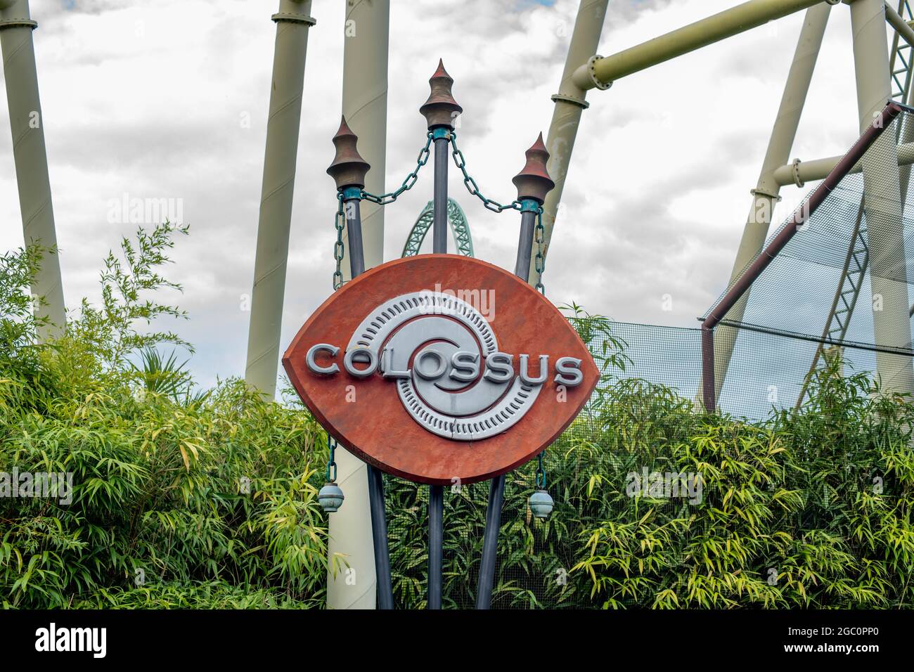 Former World record holding Rollercoaster , Colossus Rollercoaster ...