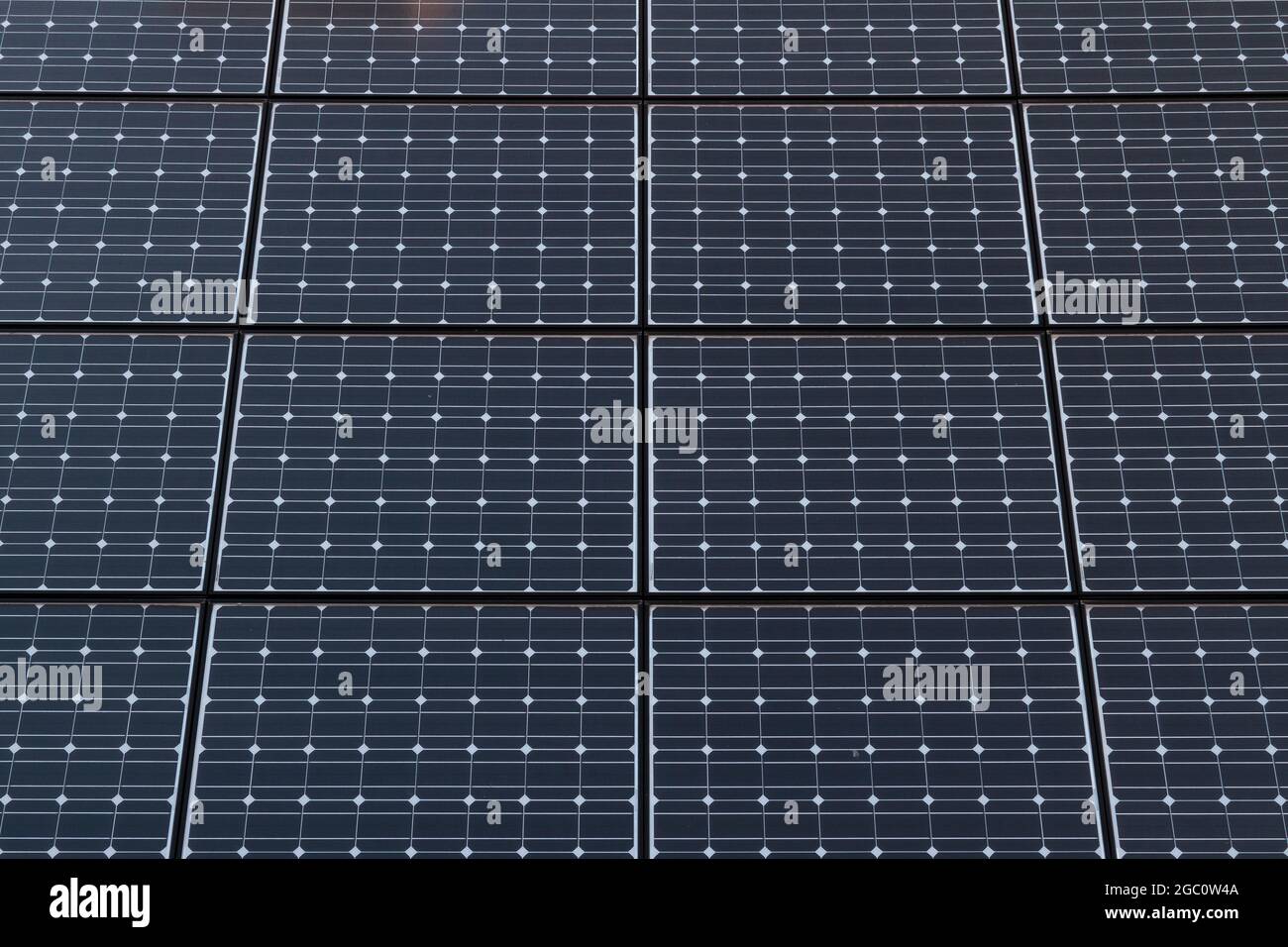 Detail image of solar panels on a building in Tokyo, Japan Stock Photo ...